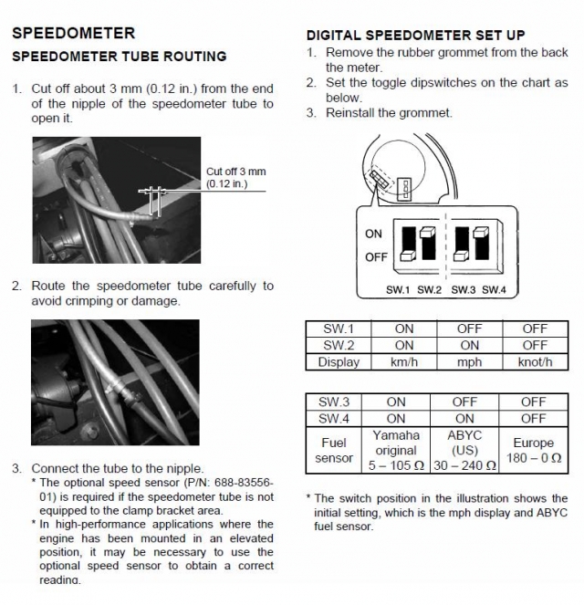 plan de câblage SPEEDO YAMAHA - Discount Marine